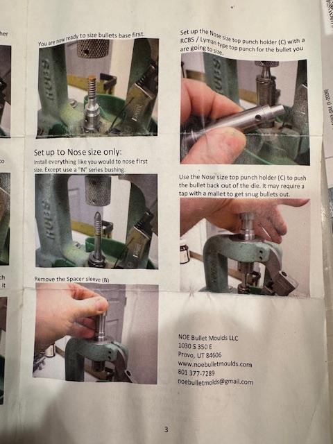Need NOE Nose Sizing Instructions