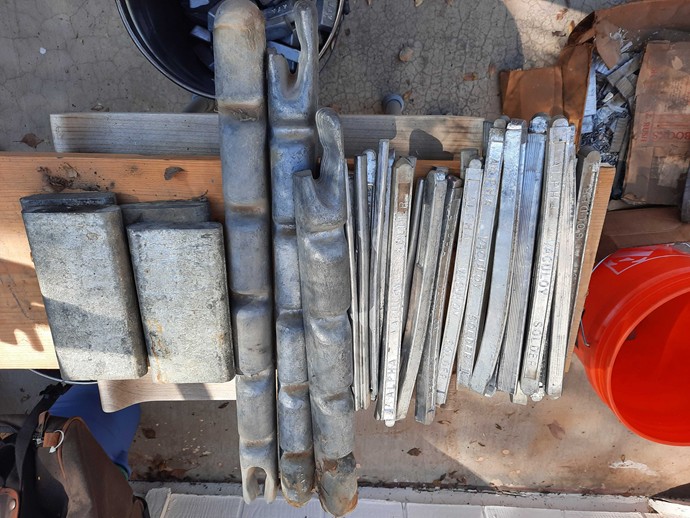 hundreds of pounds of 63/37 , pure tin bars and linotype for sale in ...